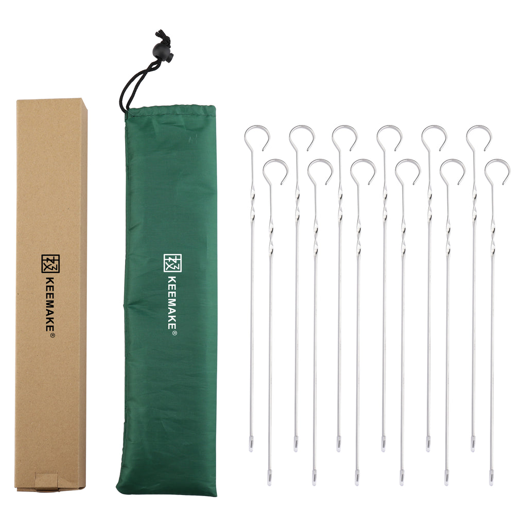 BT-028 BBQ skewer set with nylon bag – Keemake-grills